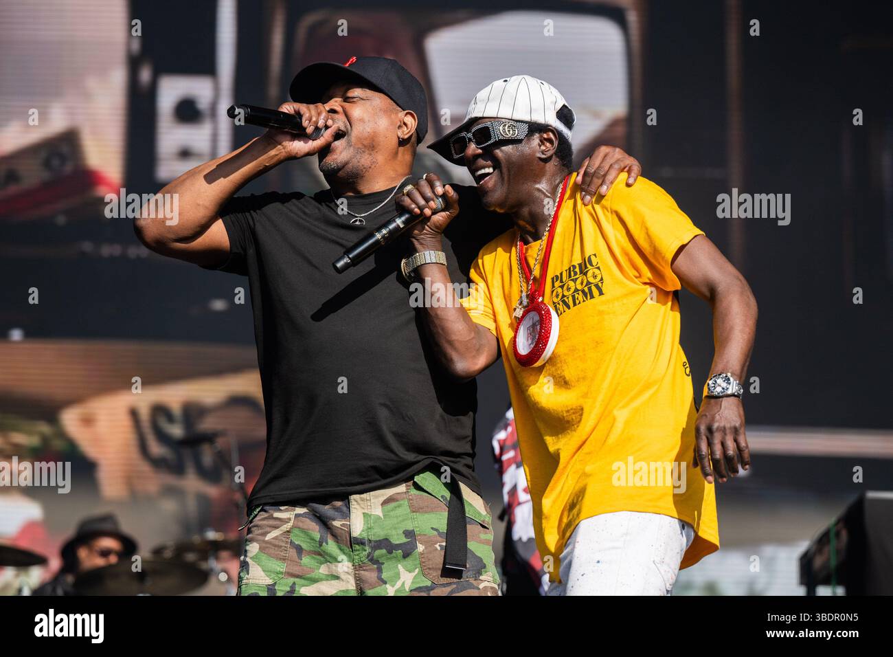 Napa, USA. 24th May, 2025. Public Enemy - Chuck D and Flavor Flav ...