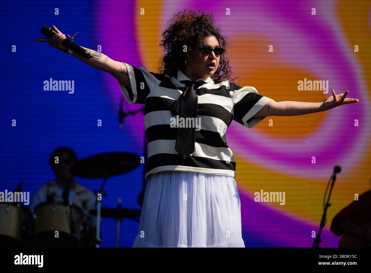 Napa, USA. 24th May, 2025. Remi Wolf performs on Day 1 of BottleRock ...