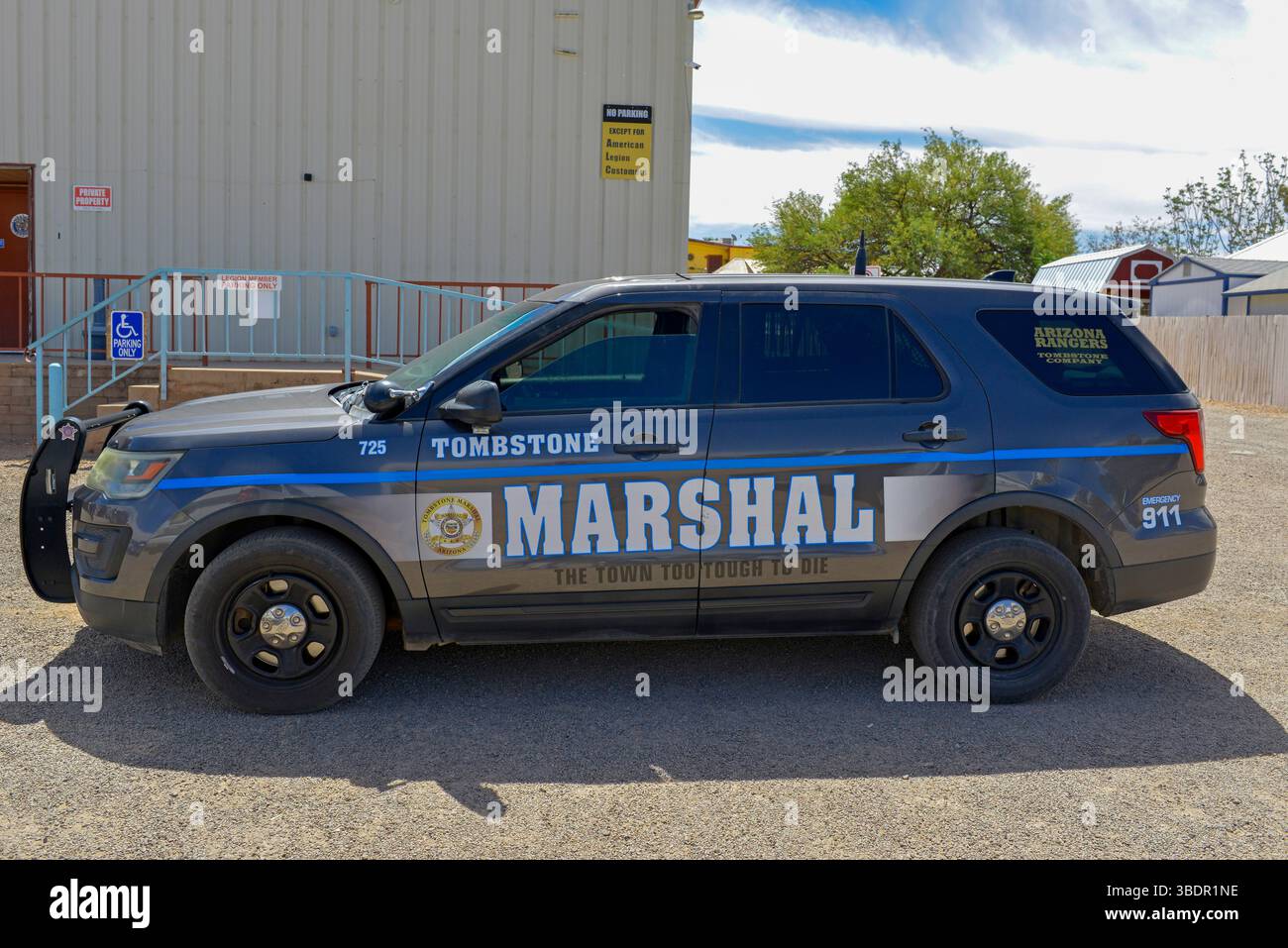 Tombstone Marshall Police cruiser parked in downtown Tombstone, Arizona ...