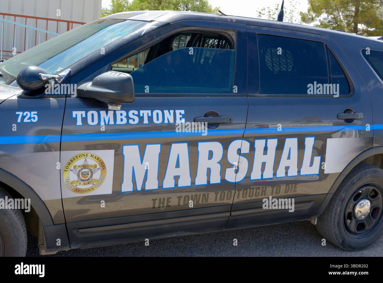 Tombstone Marshall Police cruiser parked in downtown Tombstone, Arizona ...