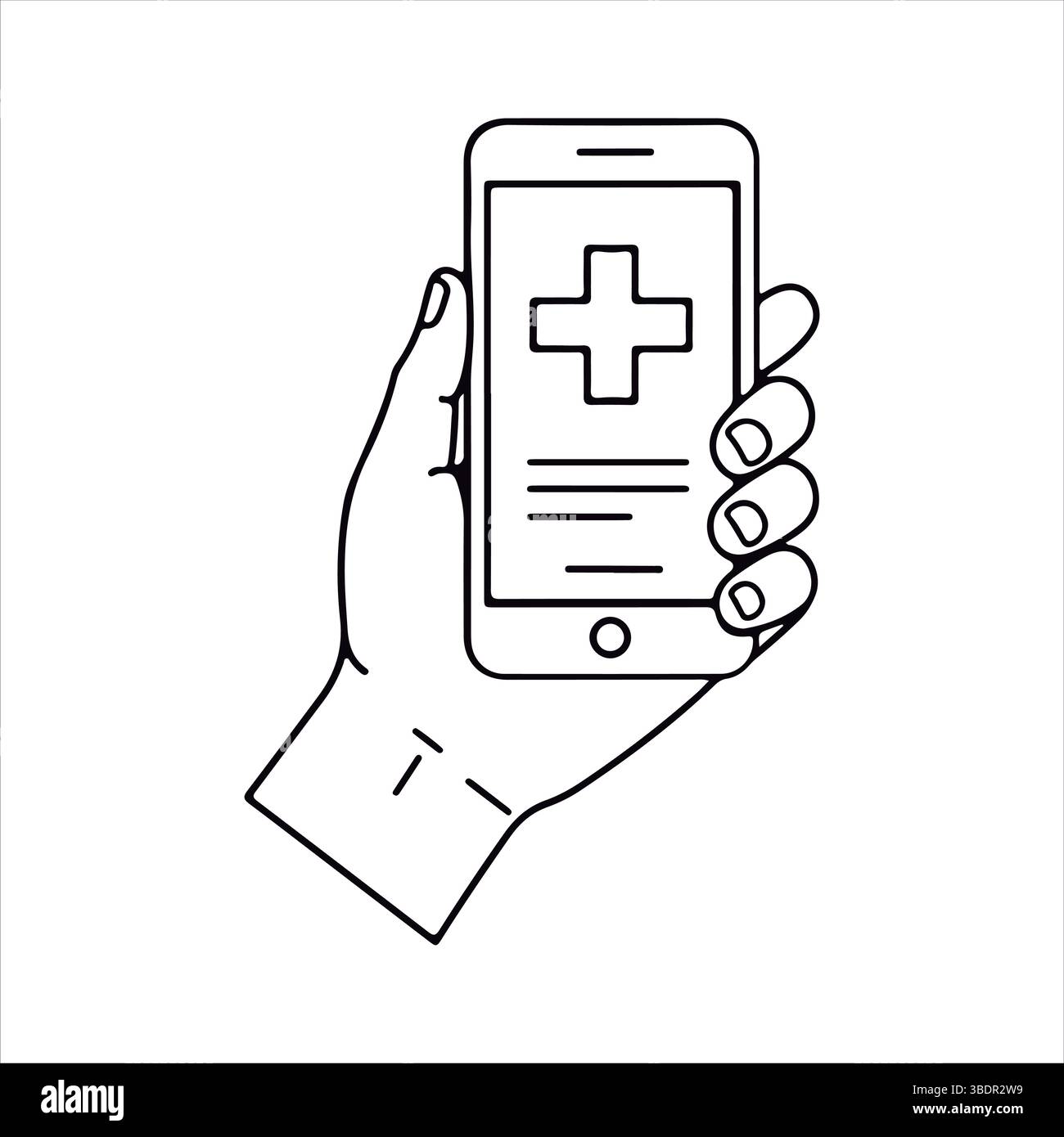 Medical doctor using virtual Stock Vector Images - Alamy