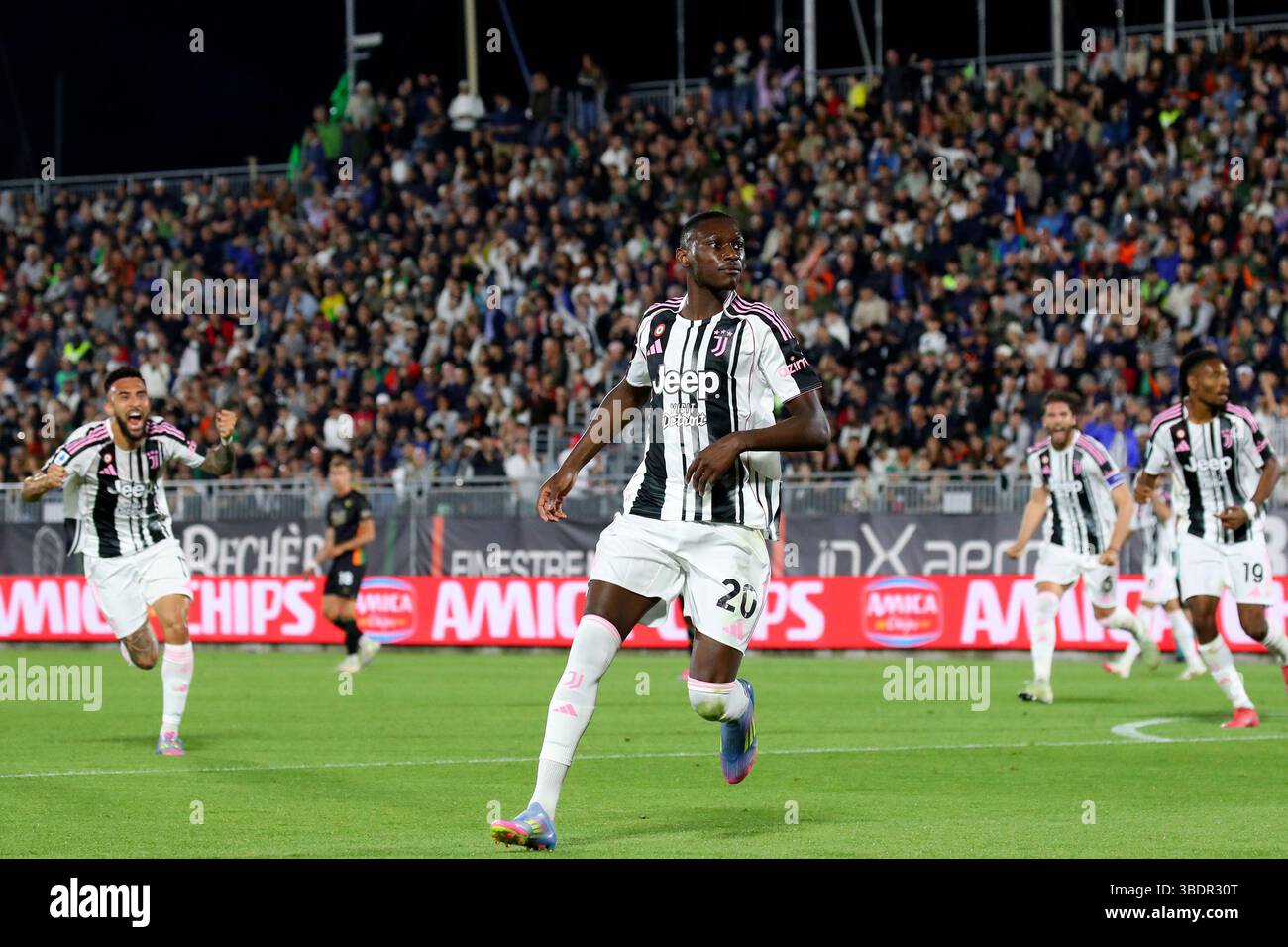Juventus' Randal Kolo Muani celebrates after scoring their side's ...