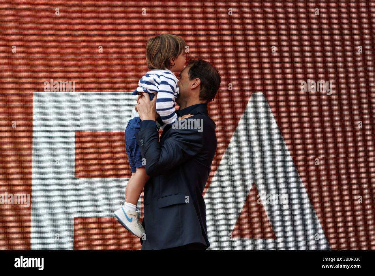 Paris, France. 25th May, 2025. Rafael Nadal (ESP) and his son at a ...