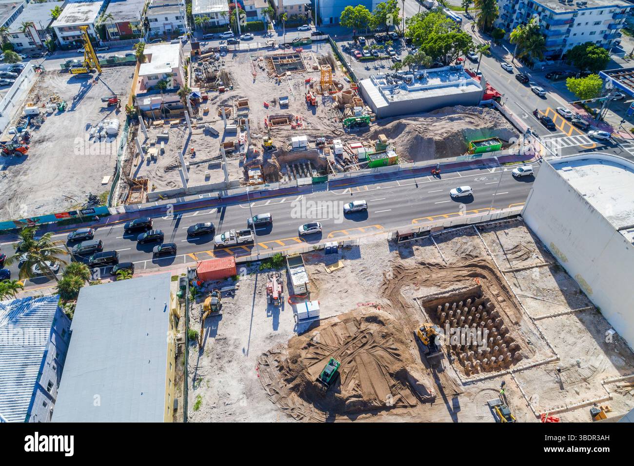 Miami Beach Florida,North Beach,Abbot Avenue,7000 block traffic ...