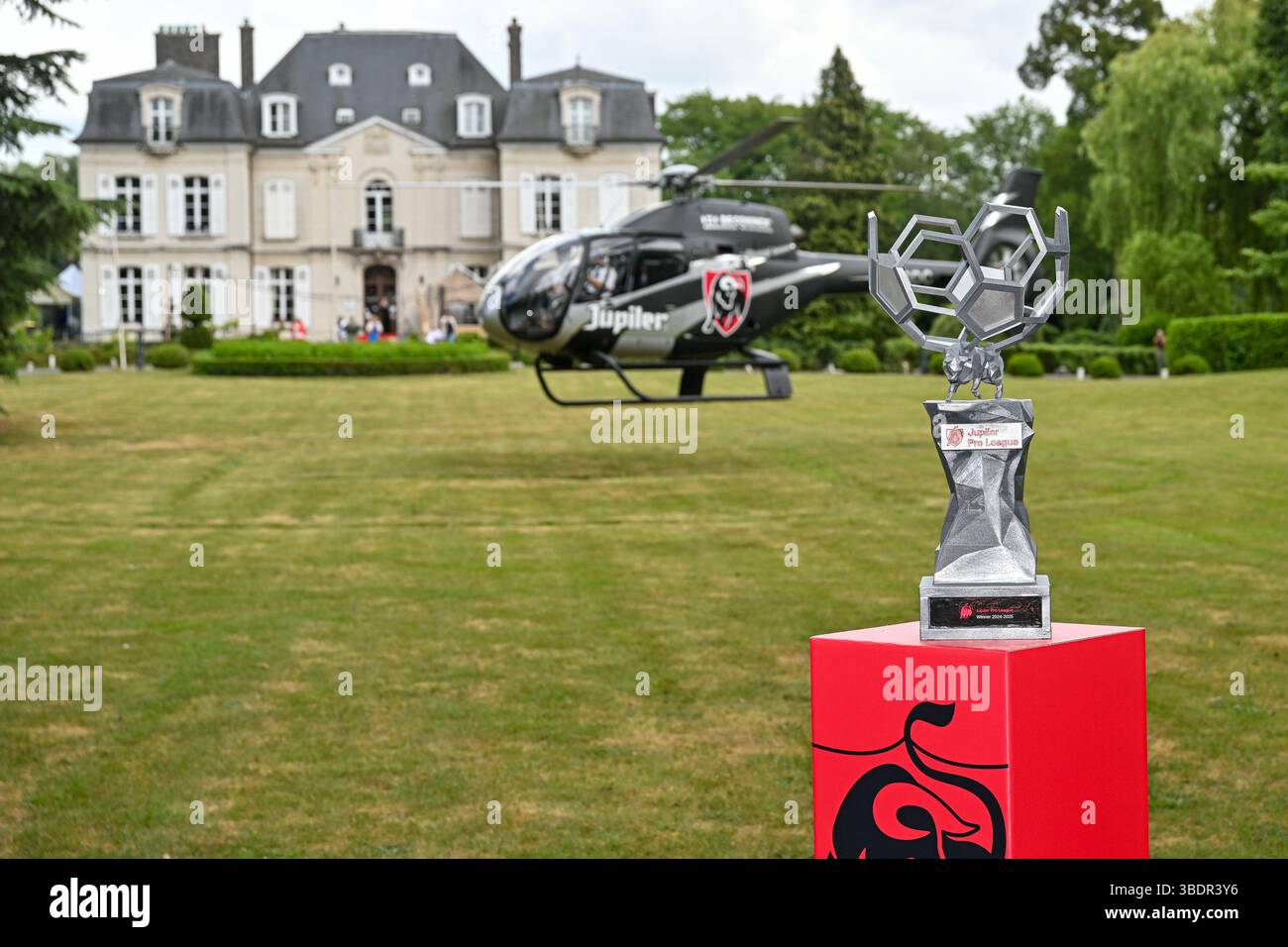 Gent, Belgium. 25th May, 2025. The trophy of National champion pictured ...