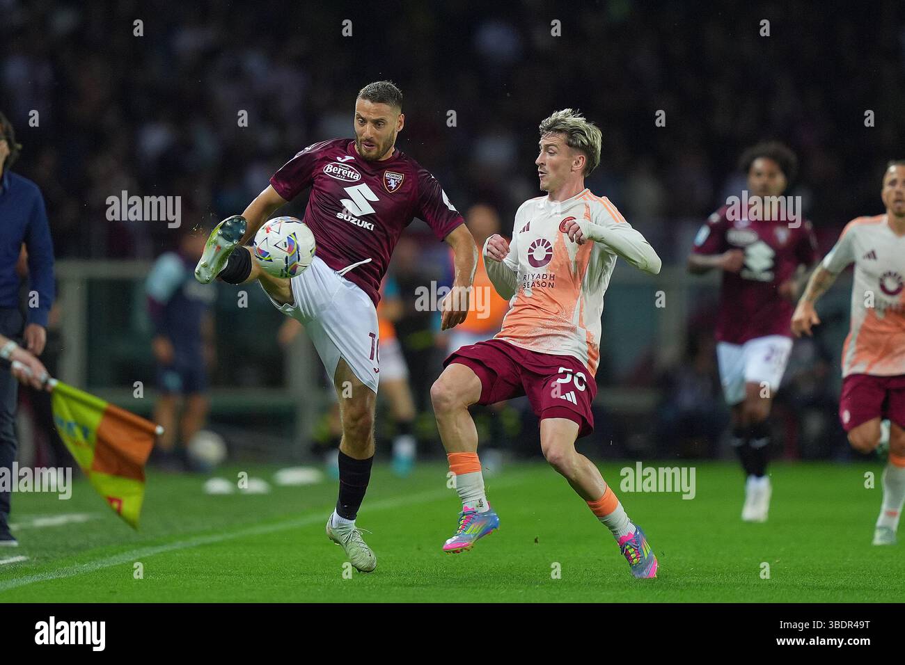 Torino, Italia. 25th May, 2025. Torino's Nikola Vlasic during the Serie ...