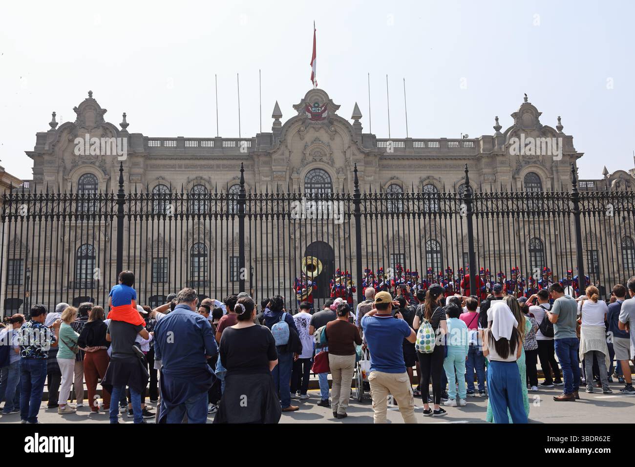 South America Peru Lima Plaza de Armas Governor's Palace - Changing of ...