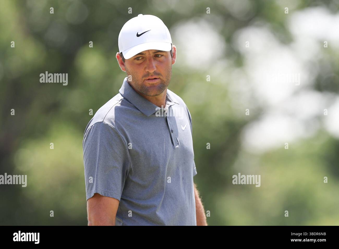 Fort Worth, TX, USA. 25th May, 2025. Scottie Scheffler on the 2nd hole ...