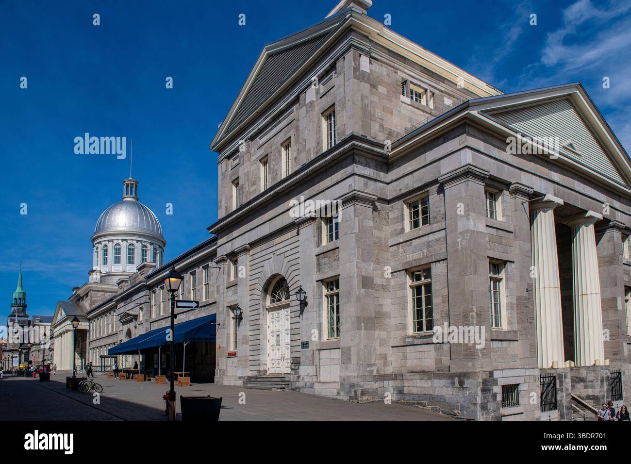 The Marche Bonsecours (Bonsecours Market), a landmark domed building in ...
