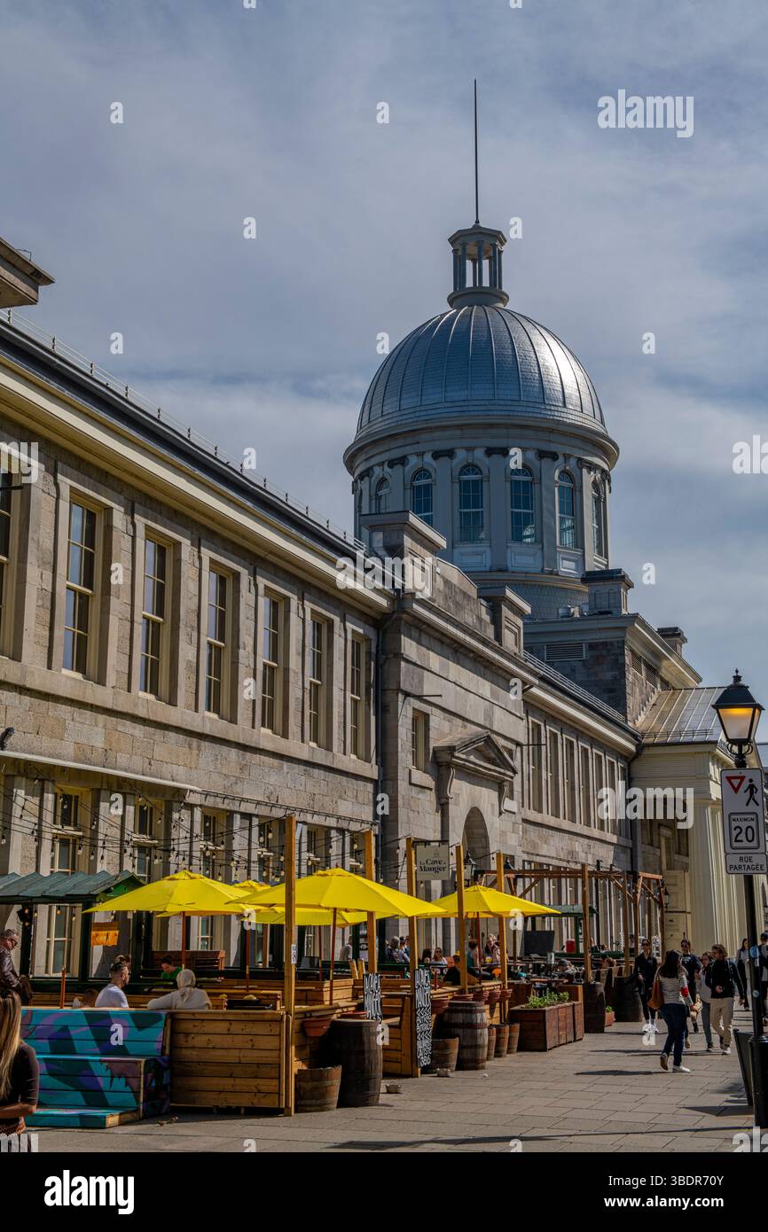 The Marche Bonsecours (Bonsecours Market), a landmark domed building in ...