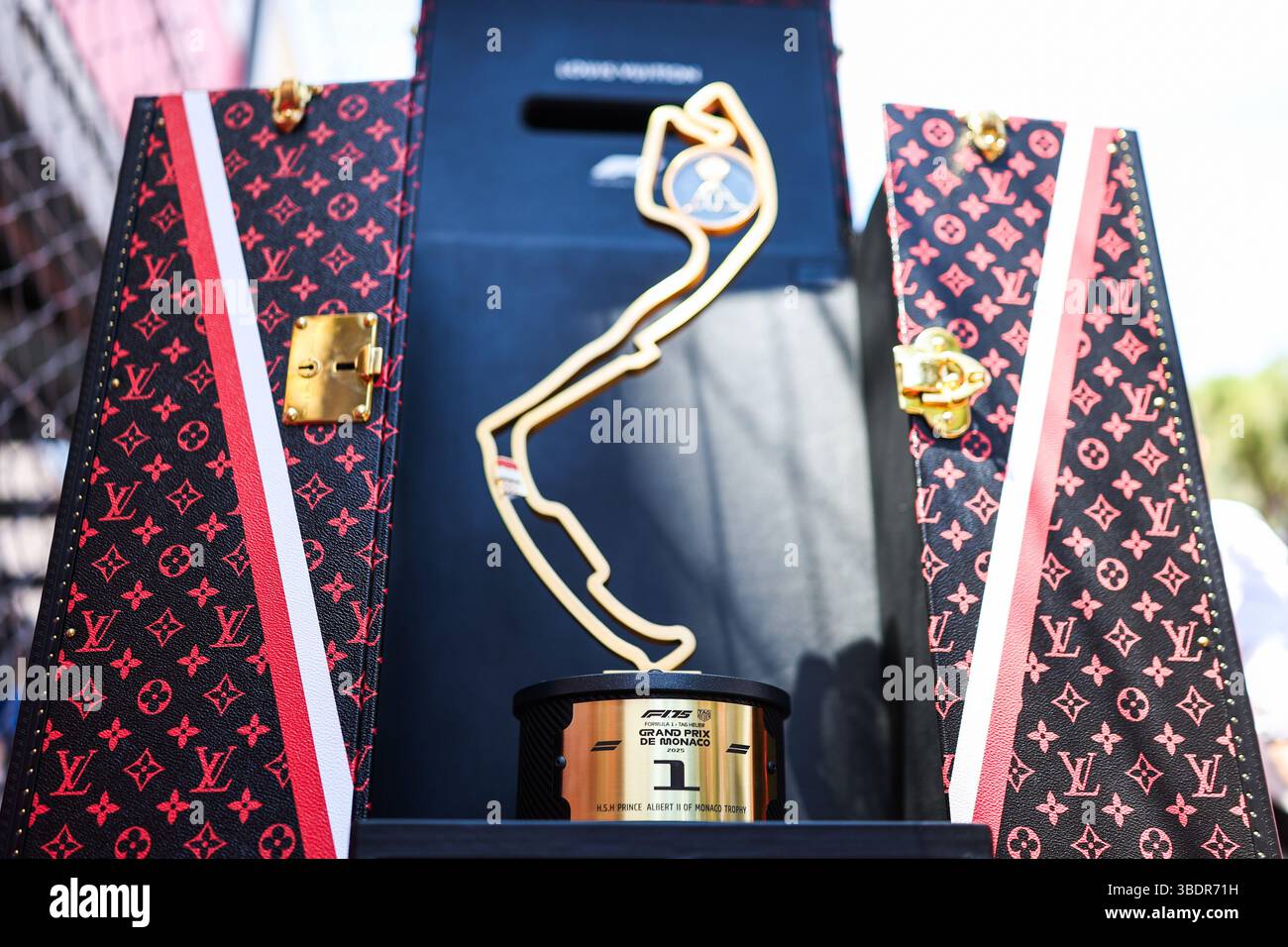 MONTE-CARLO, MONACO - MAY 25: Winner’s Trophy on the grid before the F1 ...