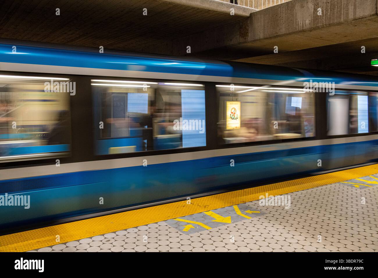 The Montreal metro train system Stock Photo - Alamy