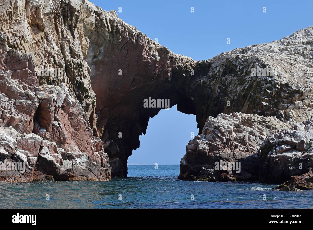 South America Peru Paracas Tour Ballestas Islands Arch Stock Photo - Alamy