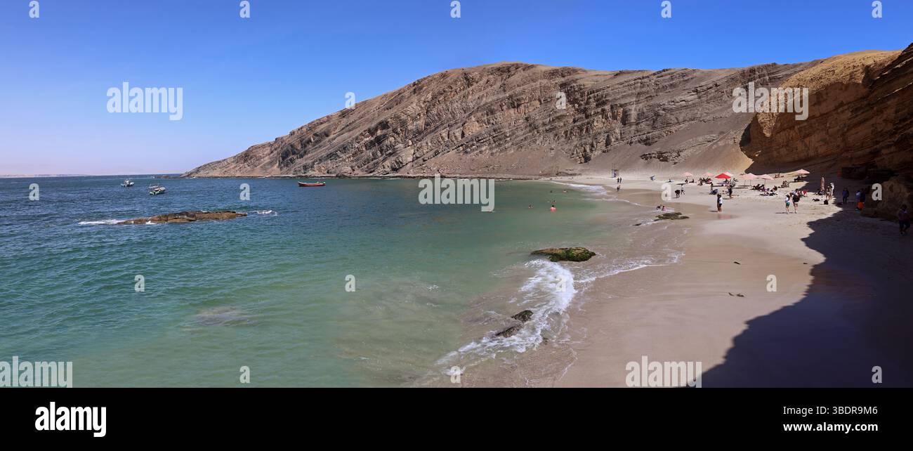South America Peru Paracas National Reserve Desert Playa La Mina Beach ...