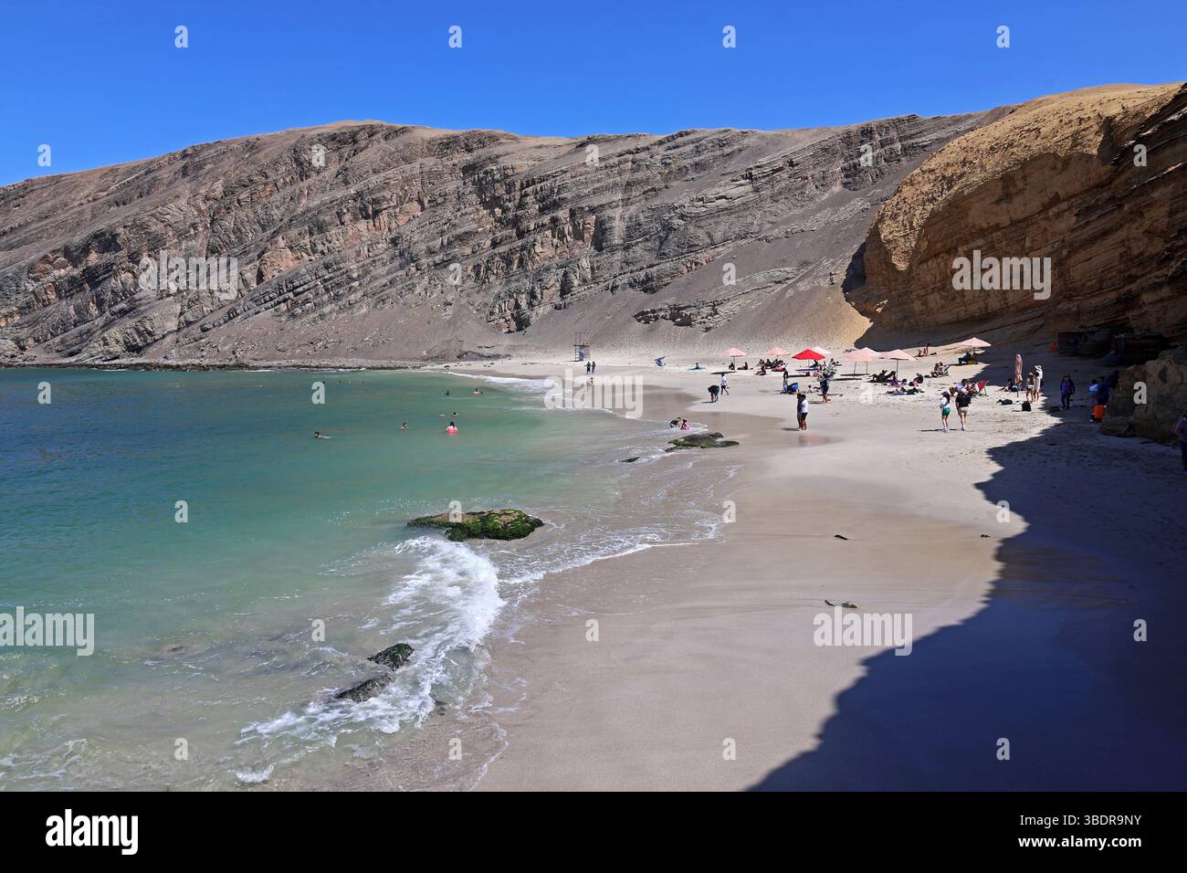 South America Peru Paracas National Reserve Desert Playa La Mina Beach ...