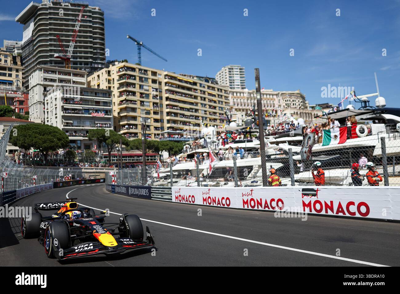 MONTE-CARLO, MONACO - MAY 25: Max Verstappen of the Netherlands driving ...