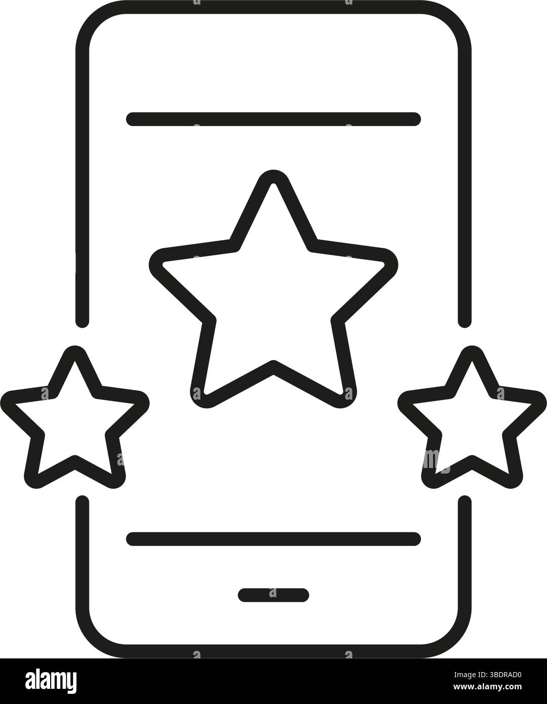 App rating linear icon Stock Vector Images - Alamy