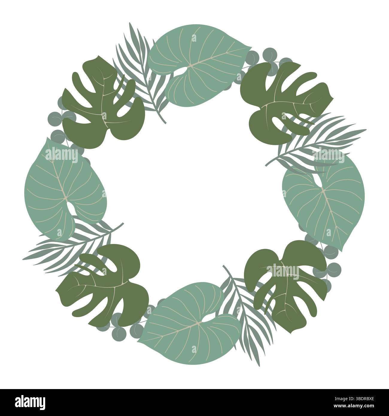Circular jungle-themed frame Stock Vector Image & Art - Alamy