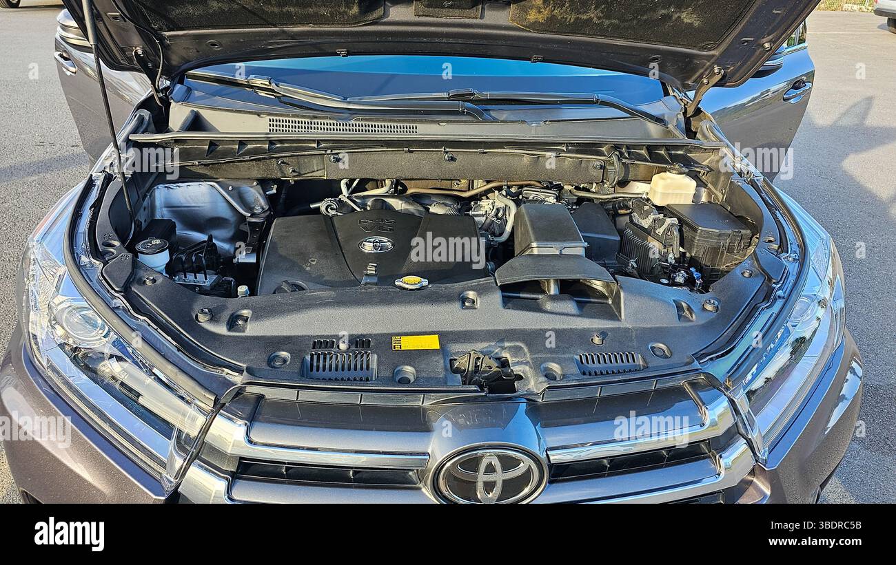Ottawa, ON Canada - 09.09.2023: Toyota Vehicle Engine Bay Ready For ...