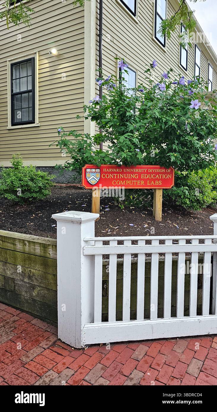 Boston, MA USA - 08.04.2024: Campus Education and Computer Labs Sign ...