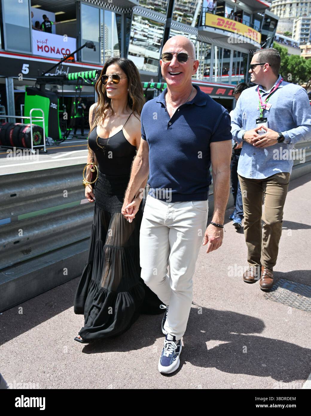 Monaco, Jeff Bezos and Lauren Sanchez at the Monaco GP 2025. photo ...