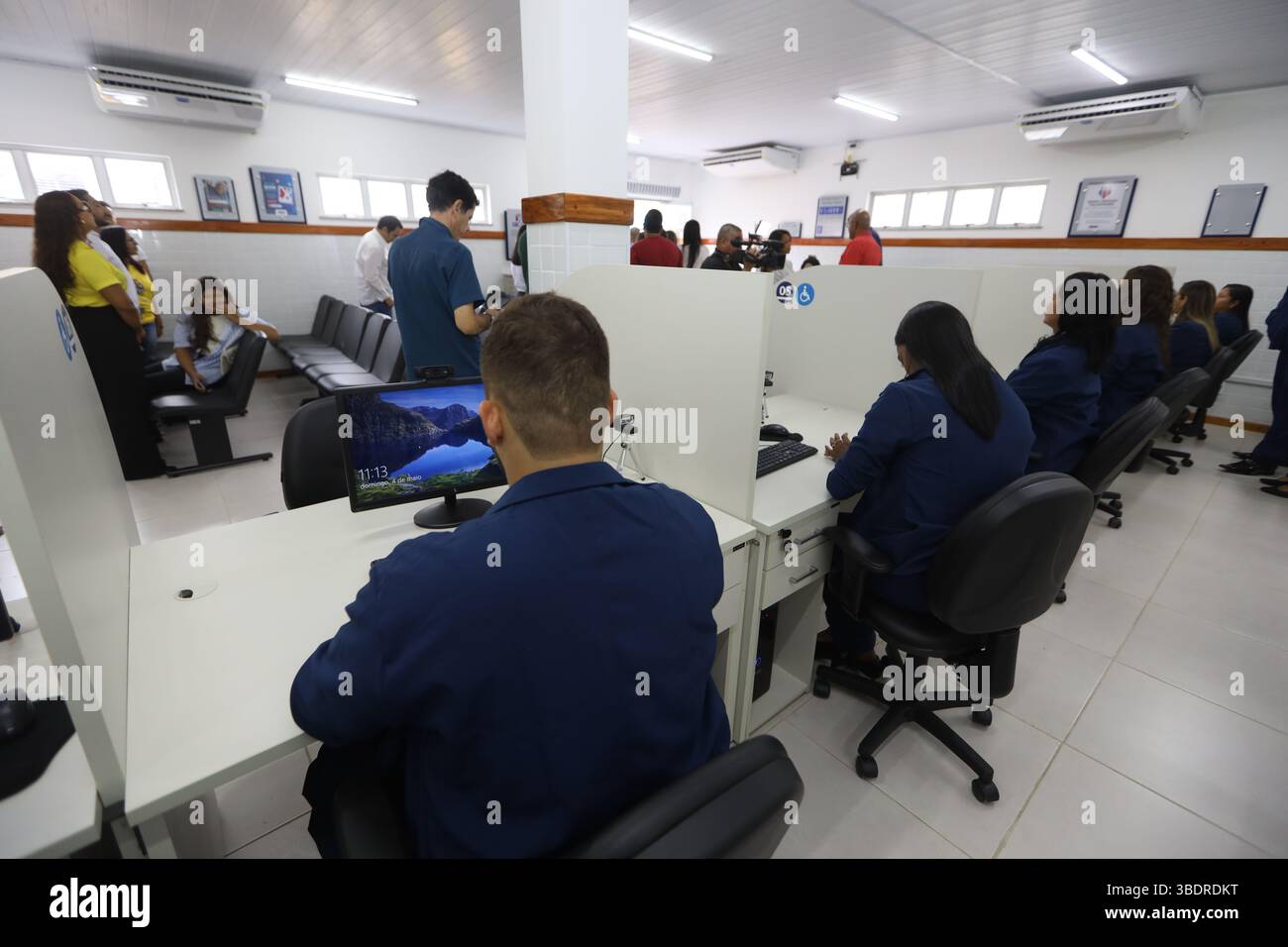 gandu, bahia, brazil - may 4, 2025: SAC service point - citizen service ...