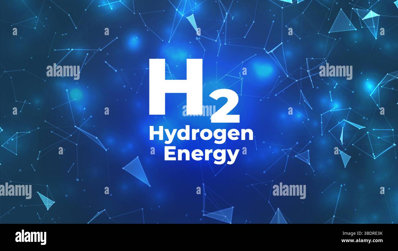 Futuristic Hydrogen Energy Fuel Cell Concept Illustration Representing ...