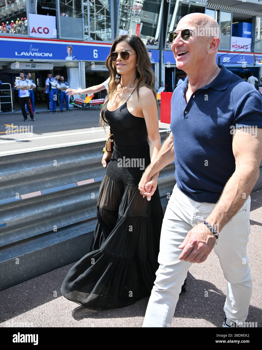 Monaco, Jeff Bezos and Lauren Sanchez at the Monaco GP 2025. photo ...