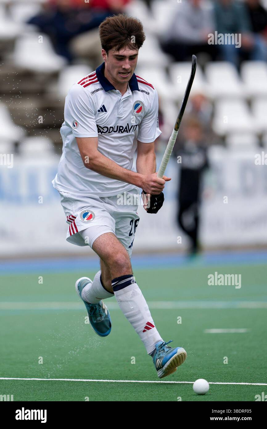 Mannheim, Deutschland. 25th May, 2025. Ben Hasbach (MHC, 26), am Ball ...
