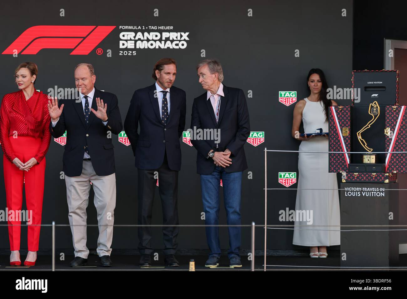 MONTE-CARLO, MONACO - MAY 25: Princess Charlene of Monaco, Albert II ...