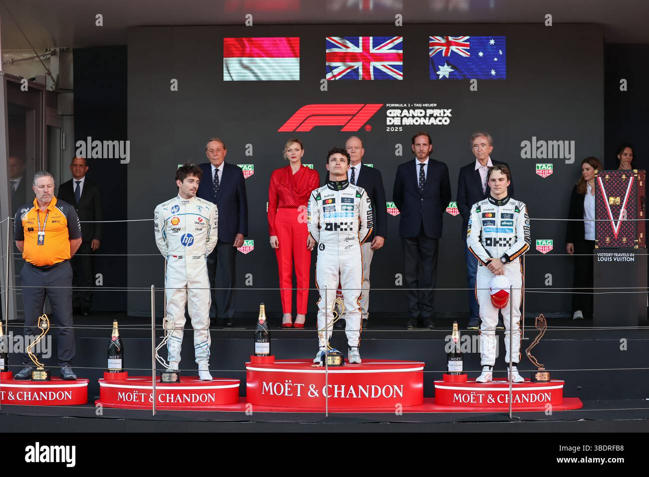 MONTE-CARLO, MONACO - MAY 25: Podium after the F1 Grand Prix of Monaco ...