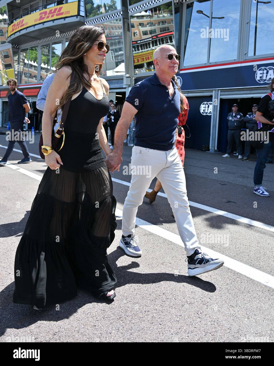 Monaco, Jeff Bezos and Lauren Sanchez at the Monaco GP 2025. photo ...