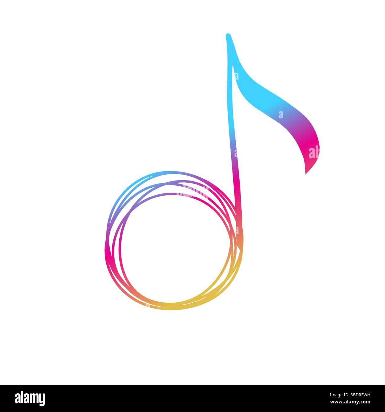 Abstract colorful note. hand drawn. Not AI, Vector illustration Stock ...