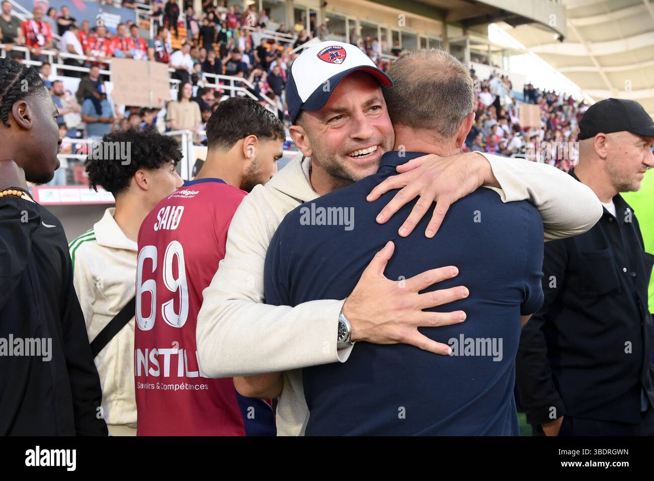 Ahmet SCHAEFER (Proprietaire Clermont CF63) during the playoffs ...