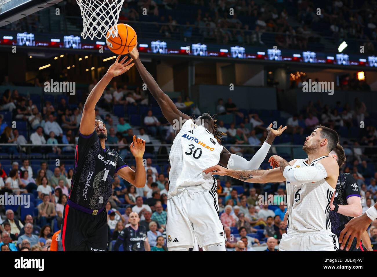 Madrid, Spain. 25th May, 2025. 25th May 2025; Movistar Arena; Liga Endesa; ACB; Real Madrid vs ...