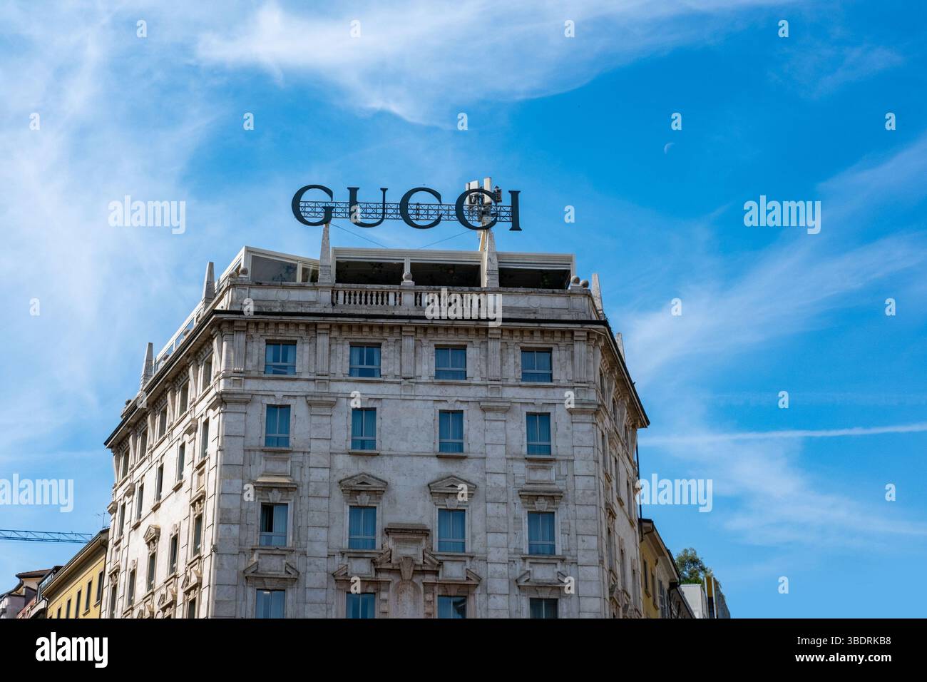 Luxury Gucci boutique, Gucci store front in Milan, window display ...