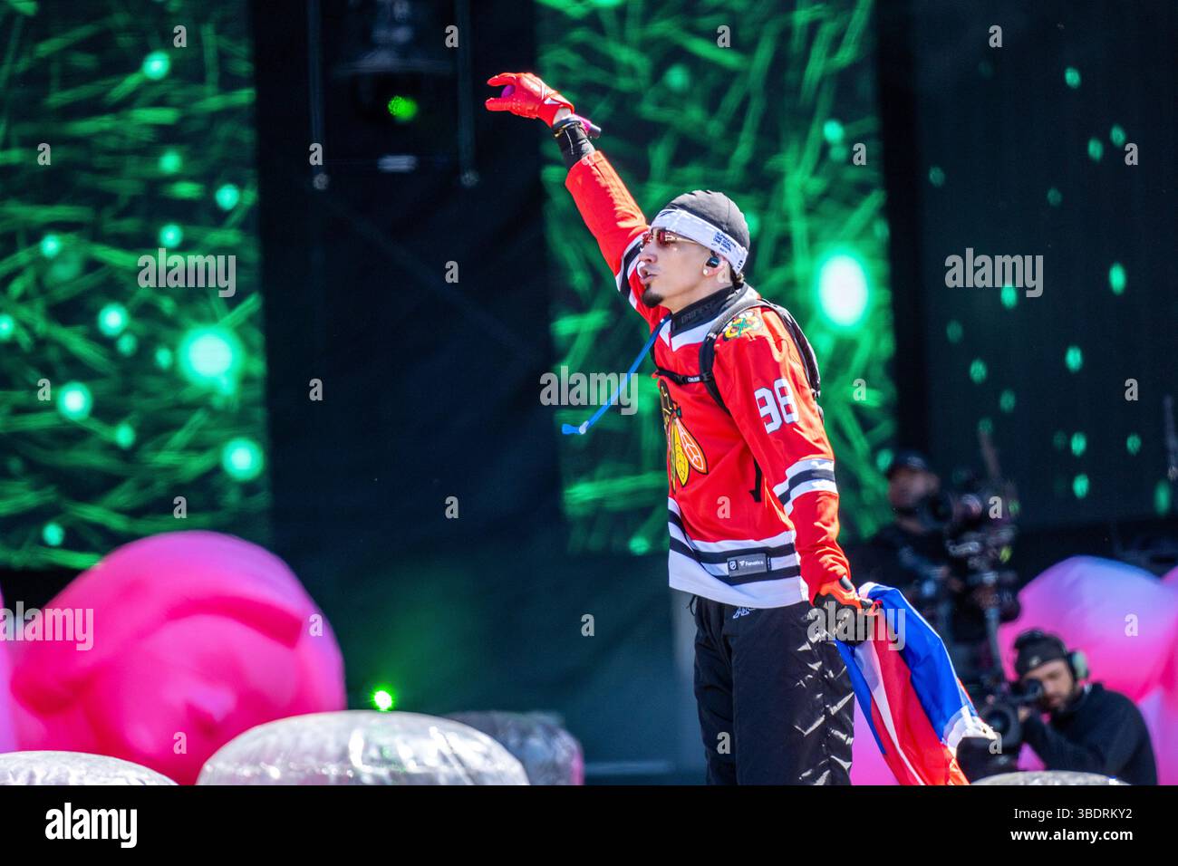 Omar Courtz performs at 2025 Suenos Music Festival on Sunday, May 25 ...