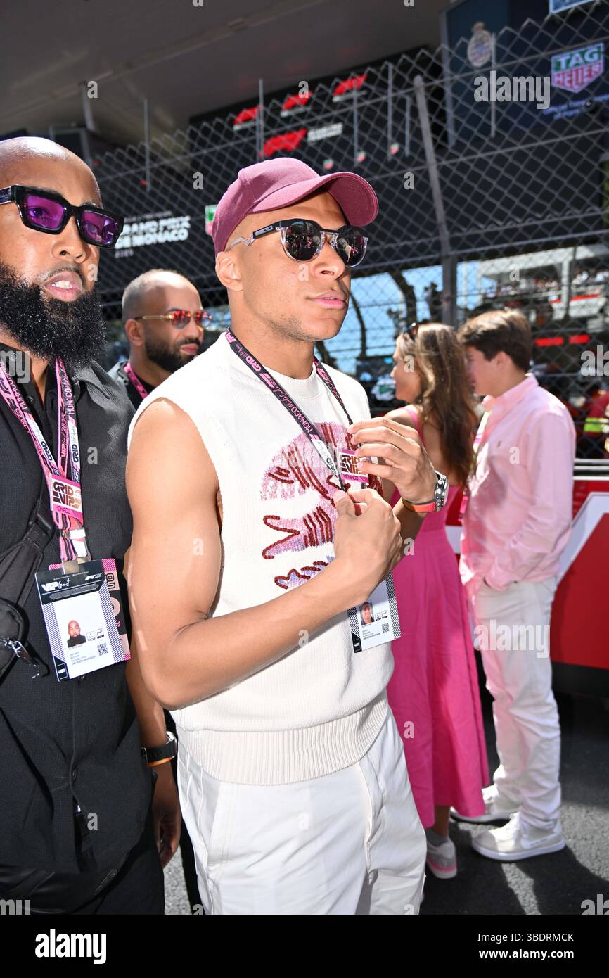 Monaco, Celebrities at the Monaco GP 2025. photo: Kylian Mbappé Stock ...