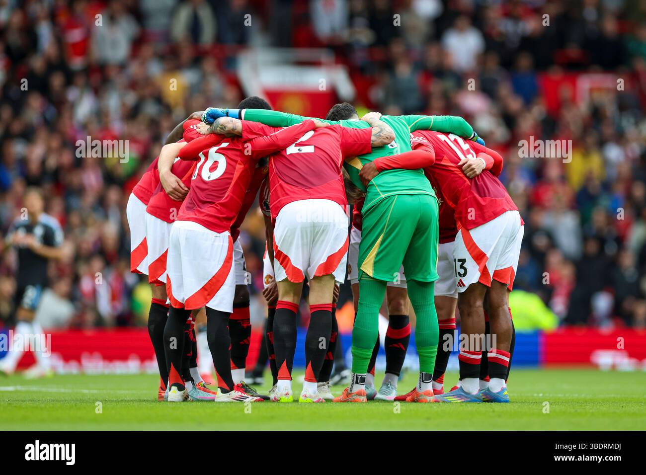 Manchester, UK. 25th May, 2025. United huddle during the Manchester ...