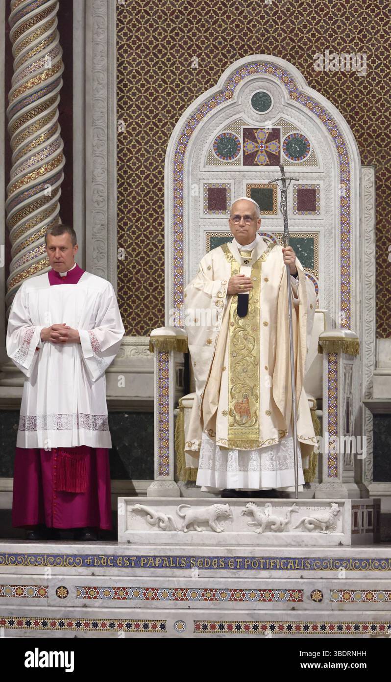 Rome, Italy. 25th May, 2025. **NO LIBRI** Italy, Rome, 2025/5/25.Pope ...