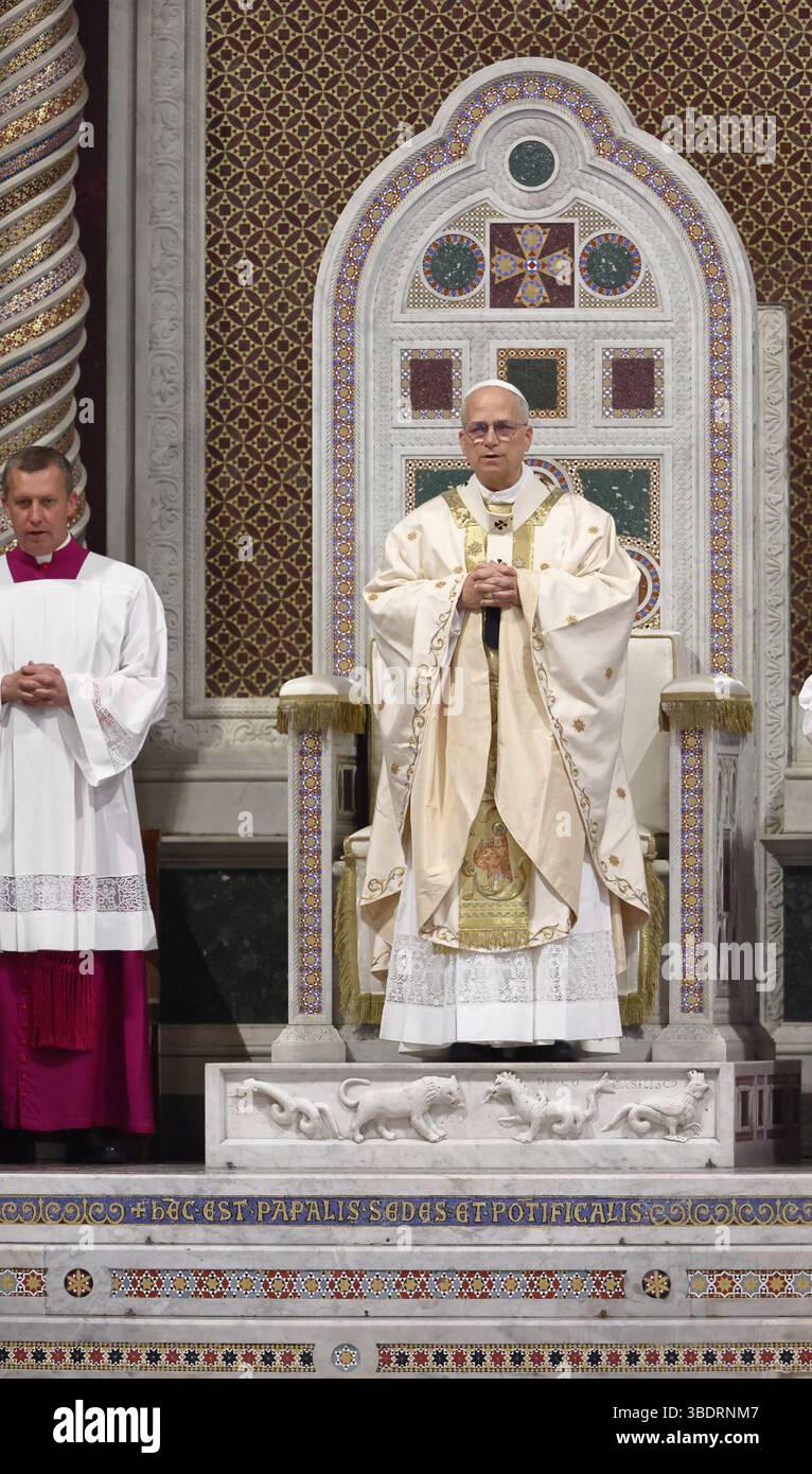 Rome, Italy. 25th May, 2025. **NO LIBRI** Italy, Rome, 2025/5/25.Pope ...