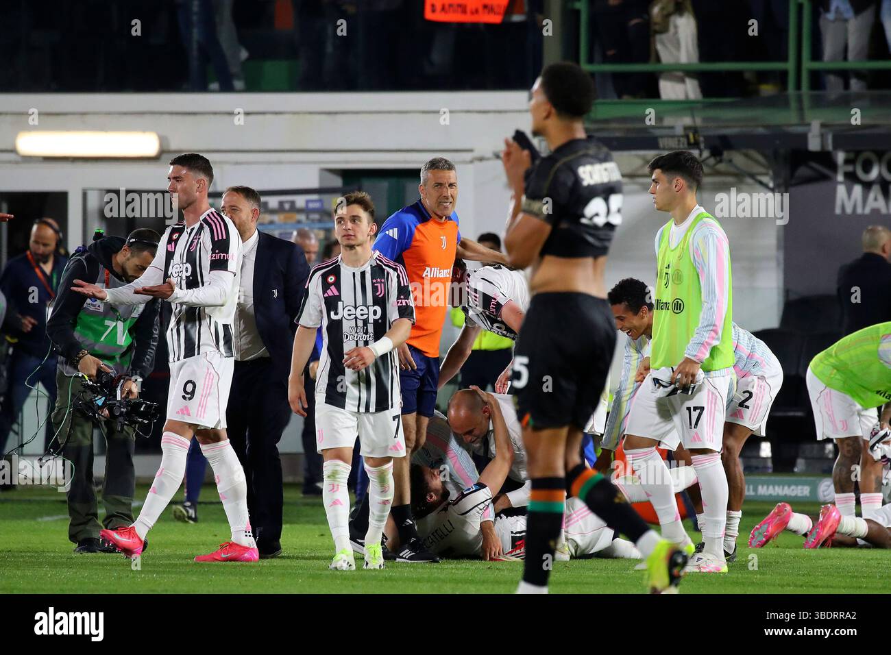 Venezia, Italia. 25th May, 2025. Juventus celebration in the end In ...