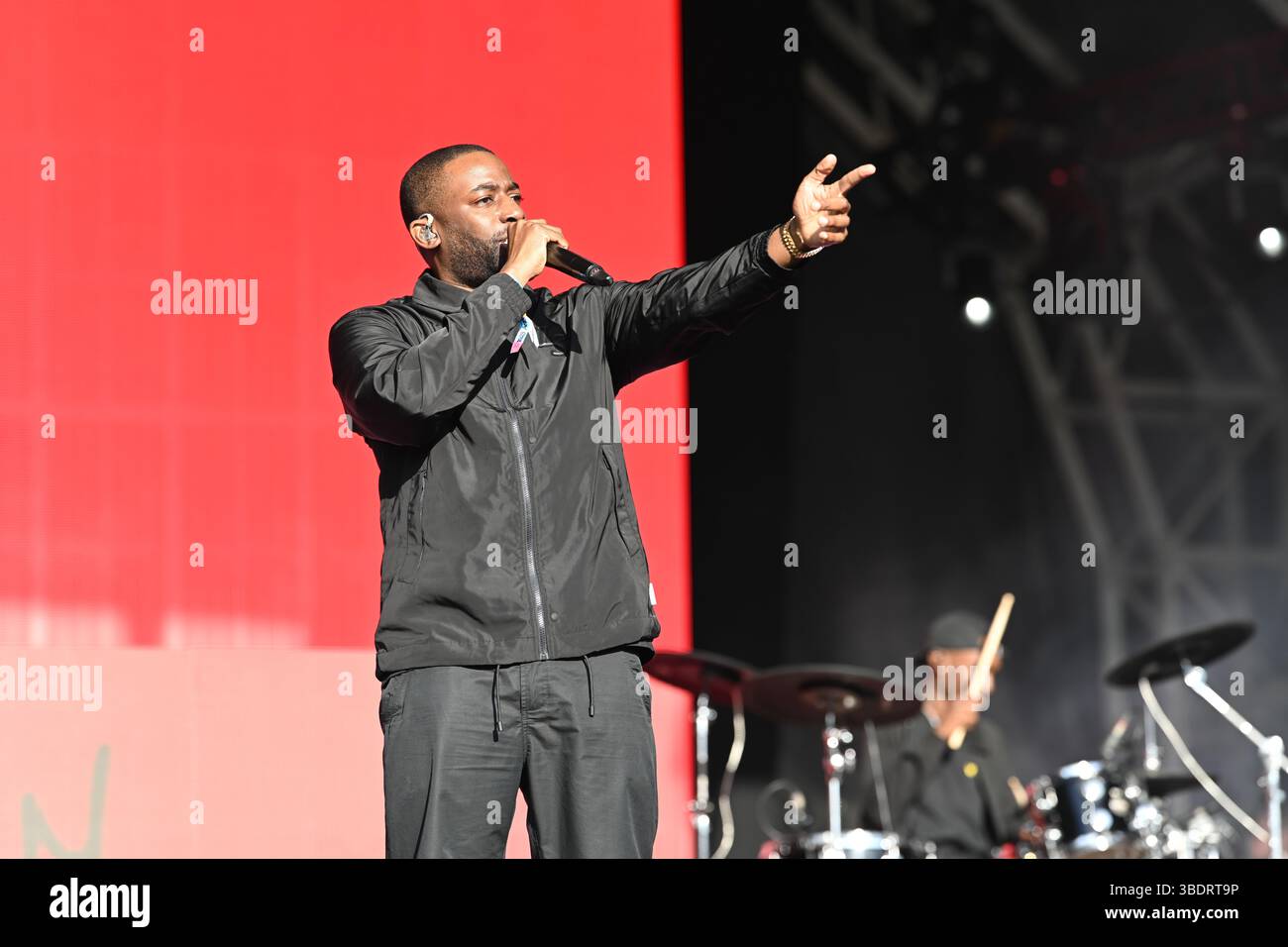 LONDON, UK. 25th May, 2025. Bashy performs at Cross The Tracks 2025 at ...