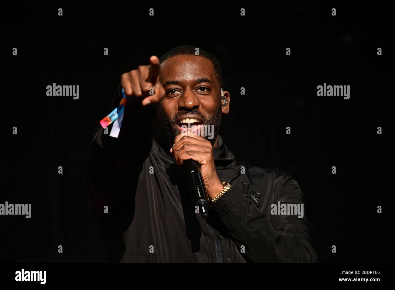 LONDON, UK. 25th May, 2025. Bashy performs at Cross The Tracks 2025 at ...