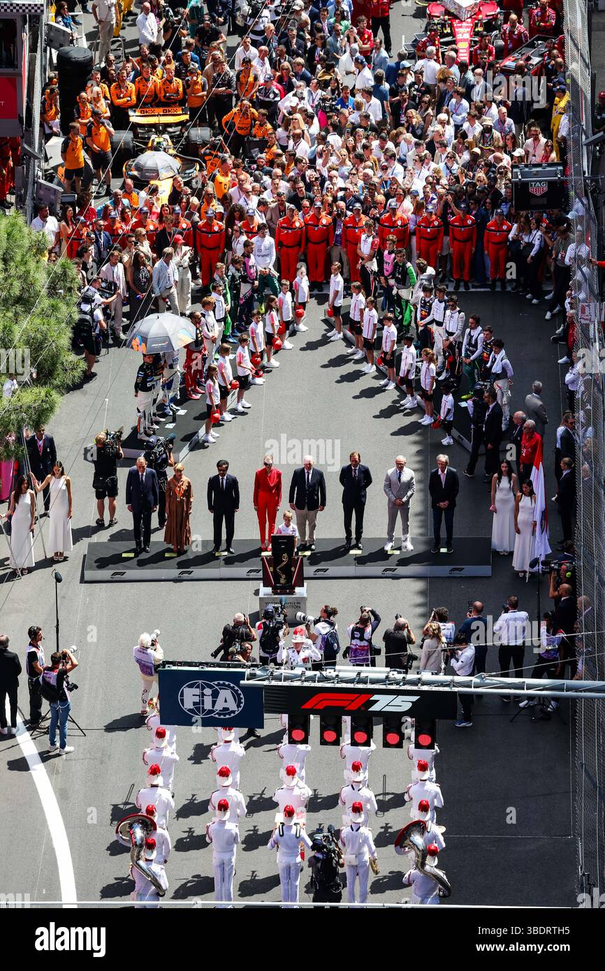 National anthem starting grid during the Formula 1 Tag Heuer Grand Prix ...
