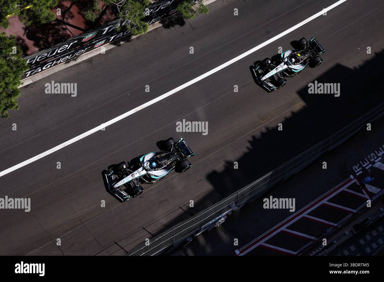 63 RUSSELL George (gbr), Mercedes AMG F1 Team W16, 12 KIMI ANTONELLI Andrea (ita), Mercedes AMG ...