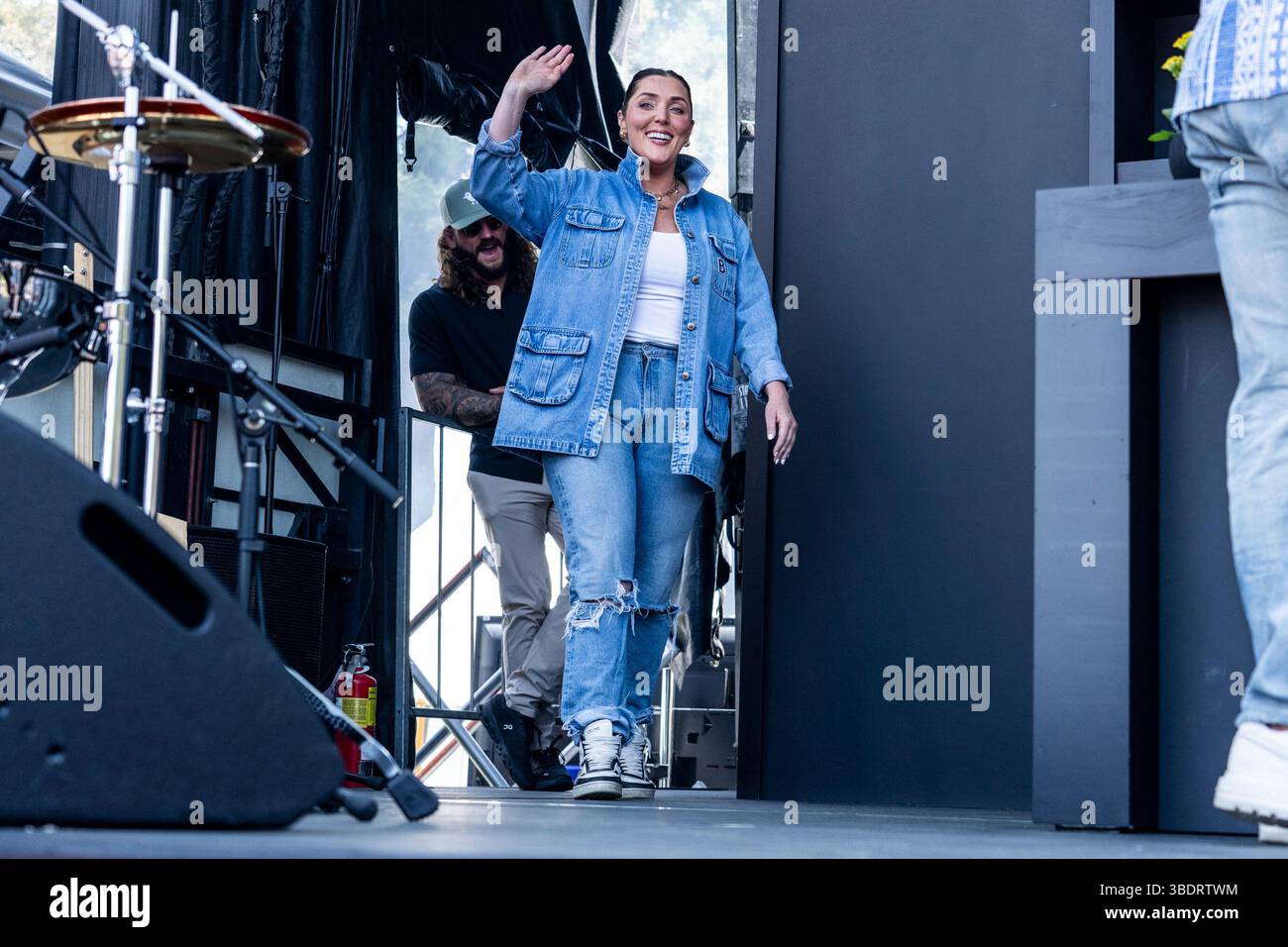 Belle English is seen on the Williams Sonoma Culinary Stage at the 2025 ...