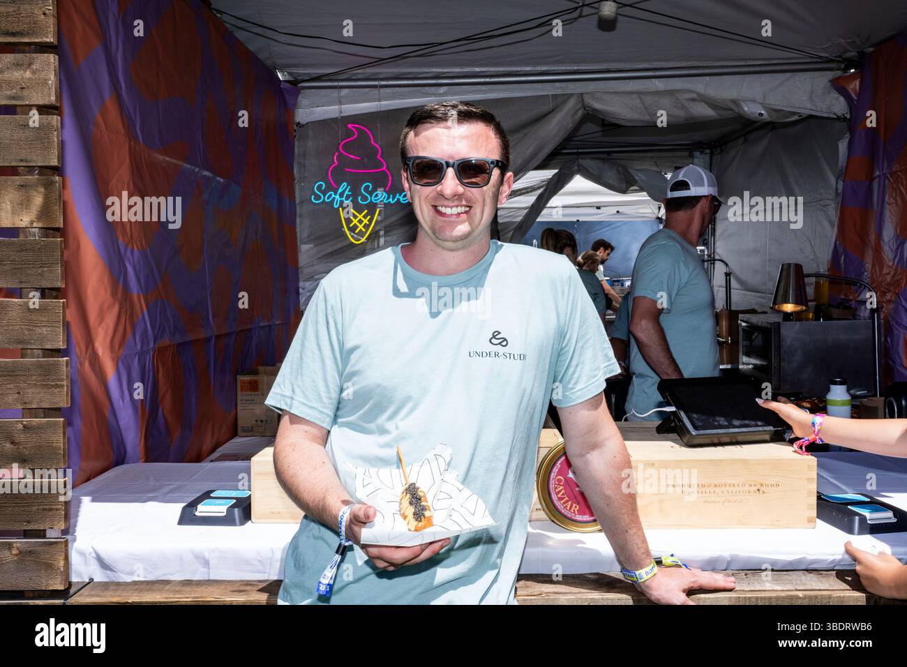 Chef Vincent Loseto poses at the 2025 BottleRock Napa Valley on Sunday ...