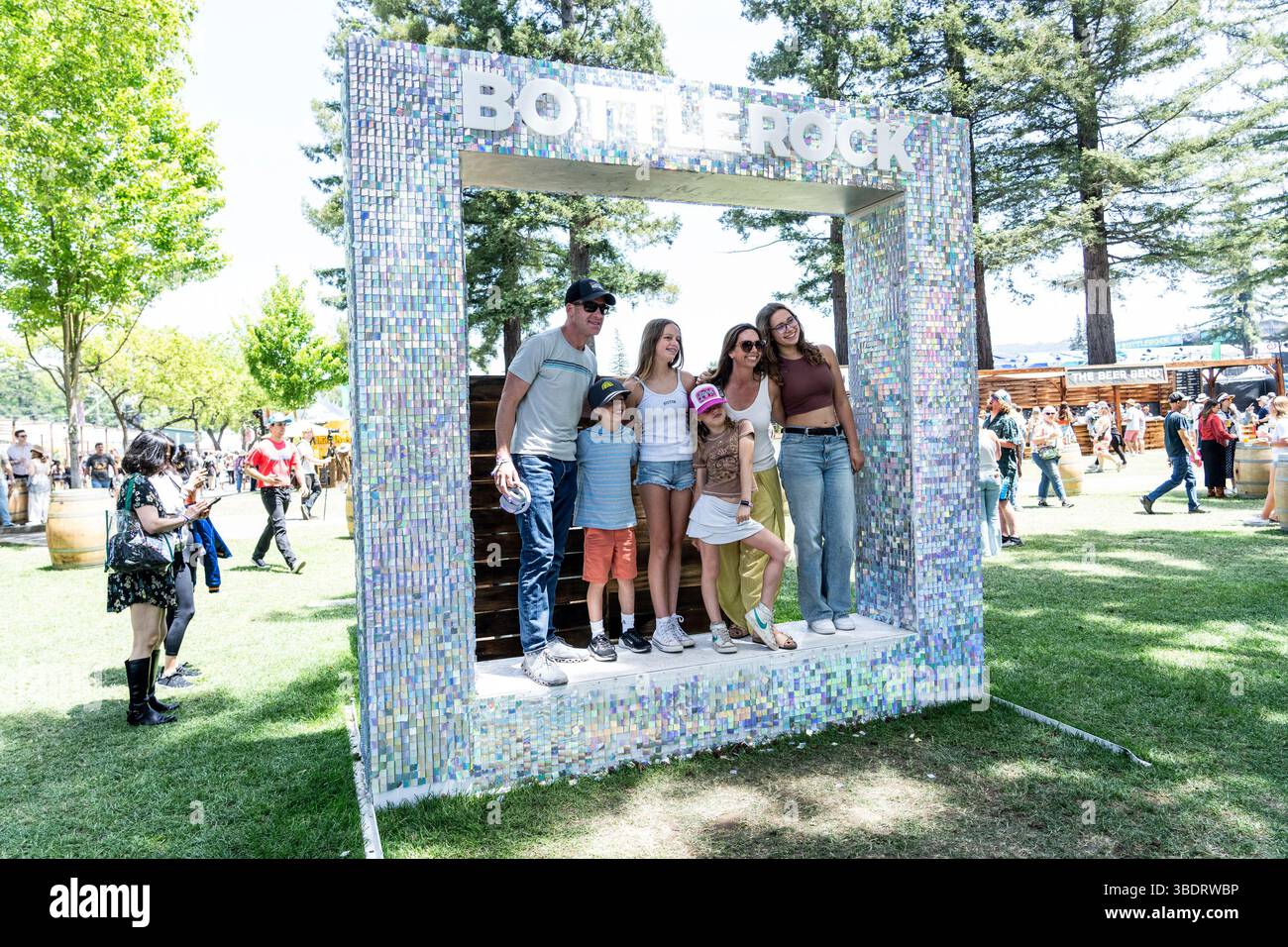 Festivalgoers are seen at the 2025 BottleRock Napa Valley on Sunday ...