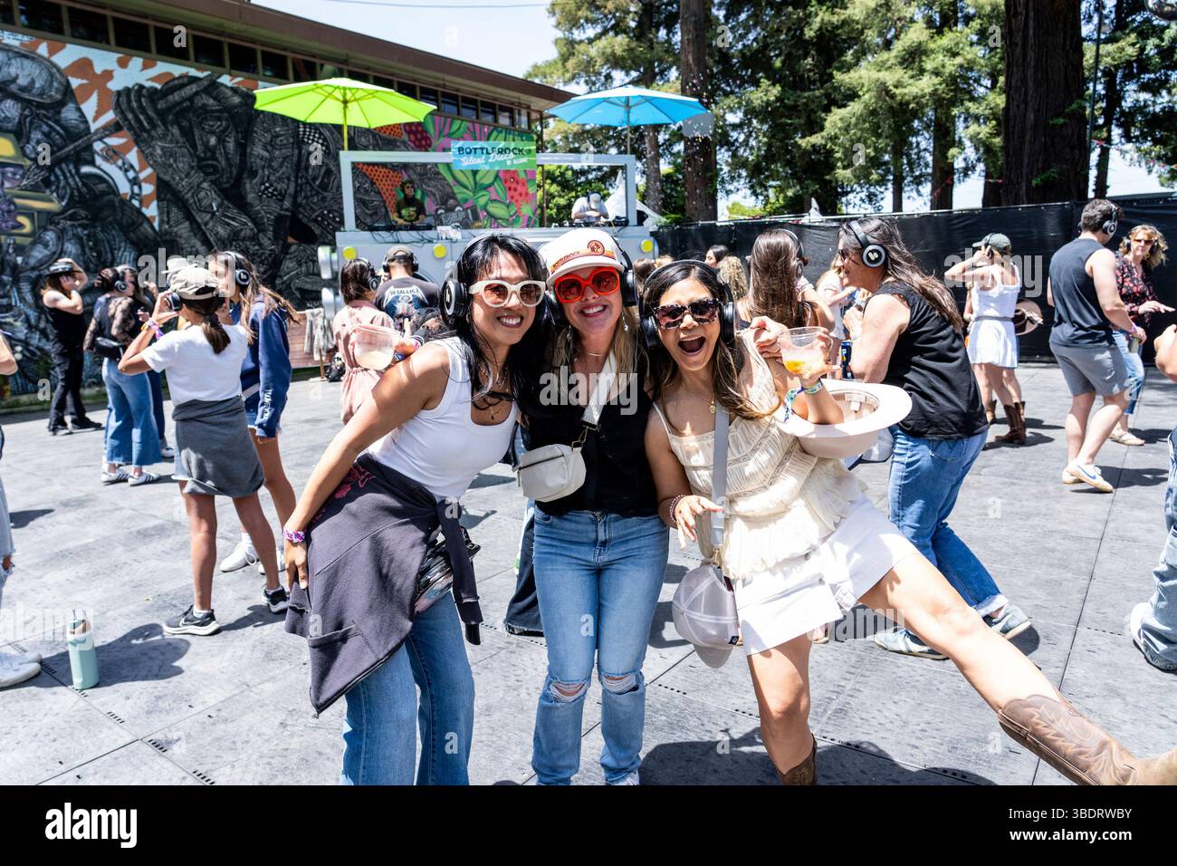 Festivalgoers are seen at the 2025 BottleRock Napa Valley on Sunday ...